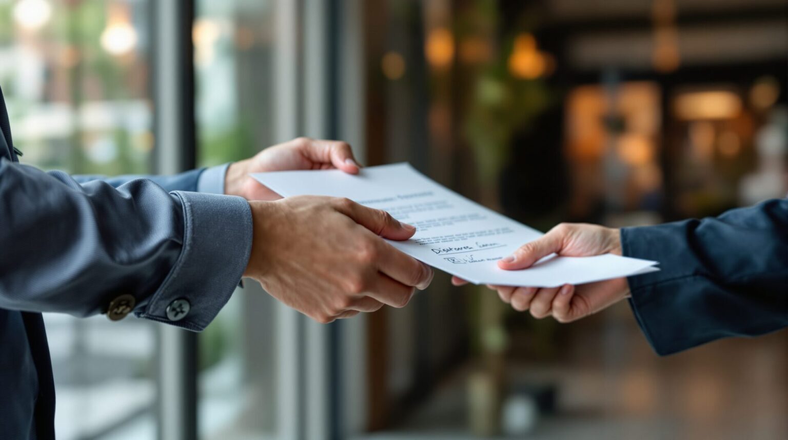 Remise en main propre contre décharge, mode sécurisé sans litige